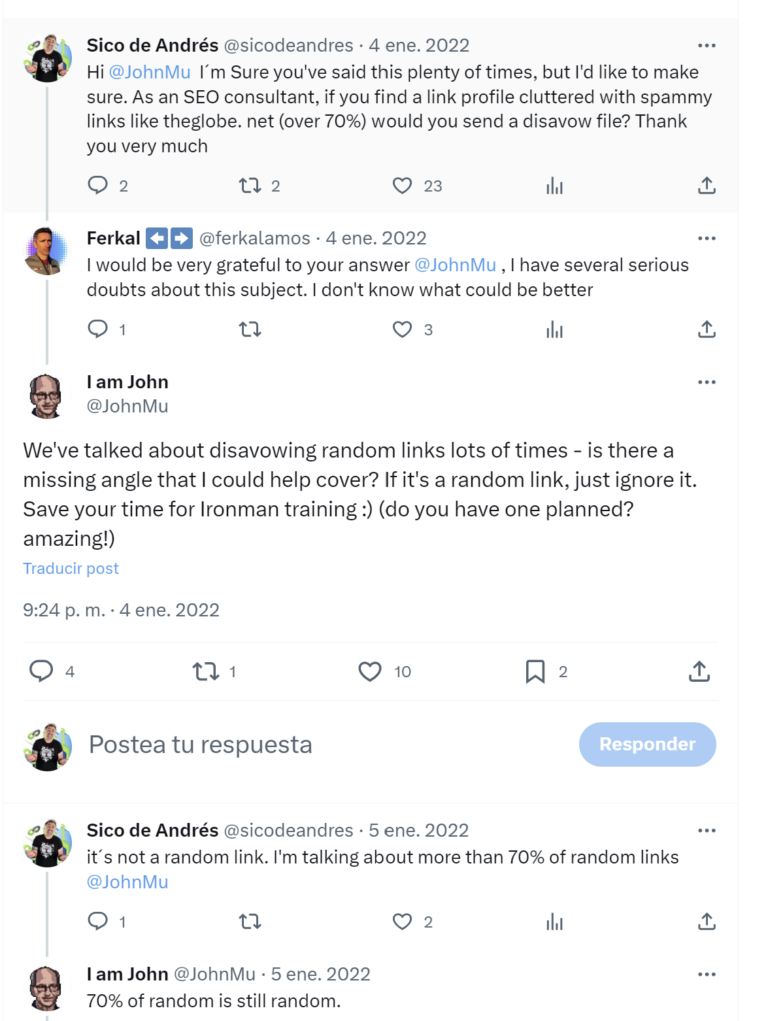 Impacto del archivo Disavow en el posicionamiento - Link Affinity